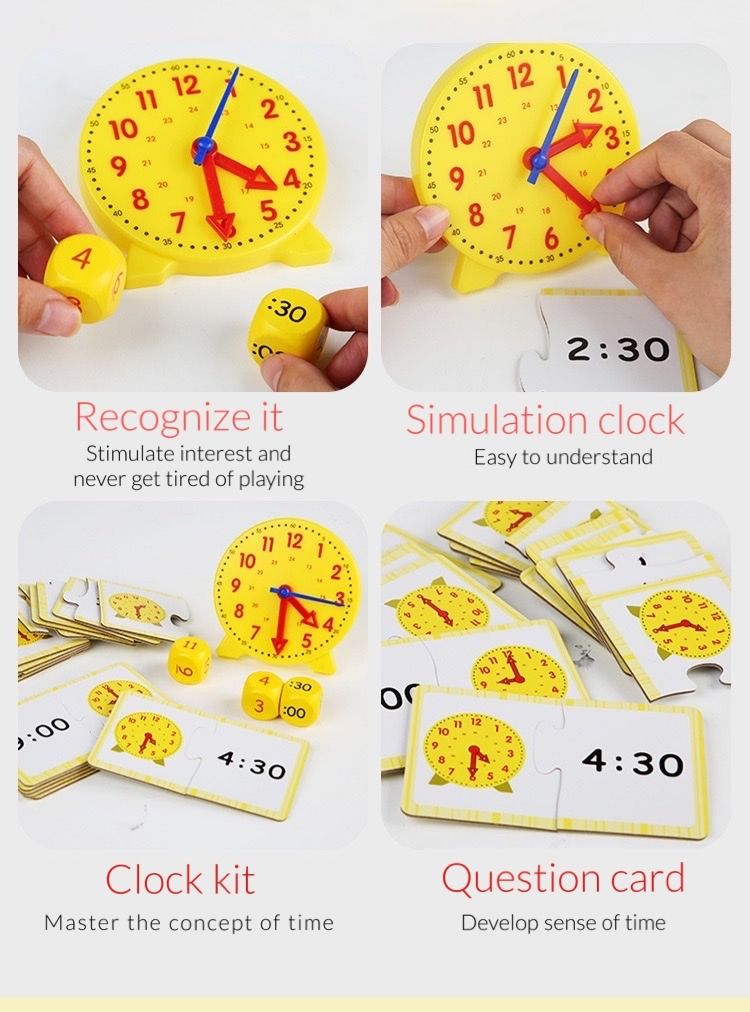 [READY STOCK]Kids Toys Digital Clock Time Learning Kit Time Activity ...