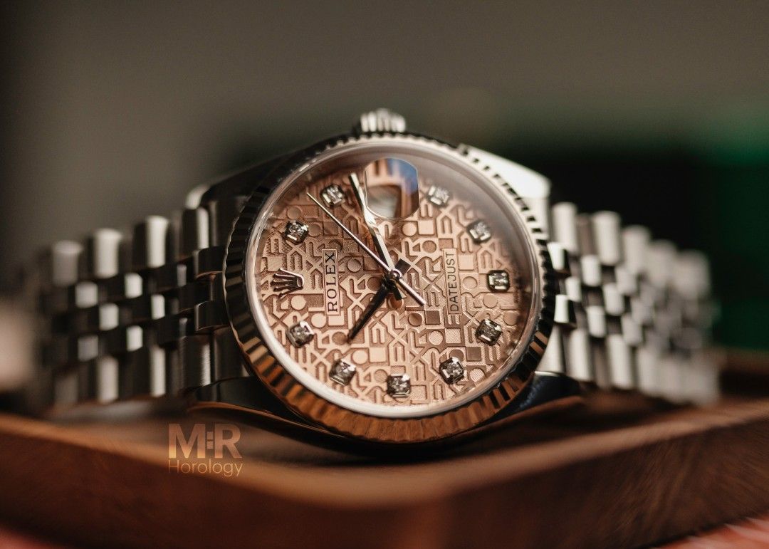 Rolex Datejust 36 Salmon computer dial, Luxury, Watches on Carousell