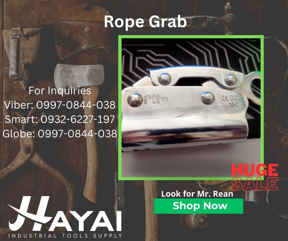 Rope Grab, Commercial & Industrial, Industrial Equipment on Carousell