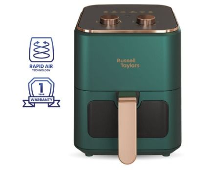 Russell Taylors 3D Visible Window Air Fryer Large (4.5L) Z3 PT0127, TV ...