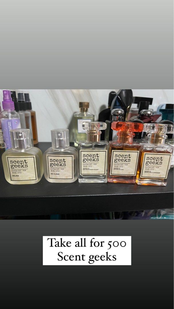 Scent Geeks take all only on Carousell