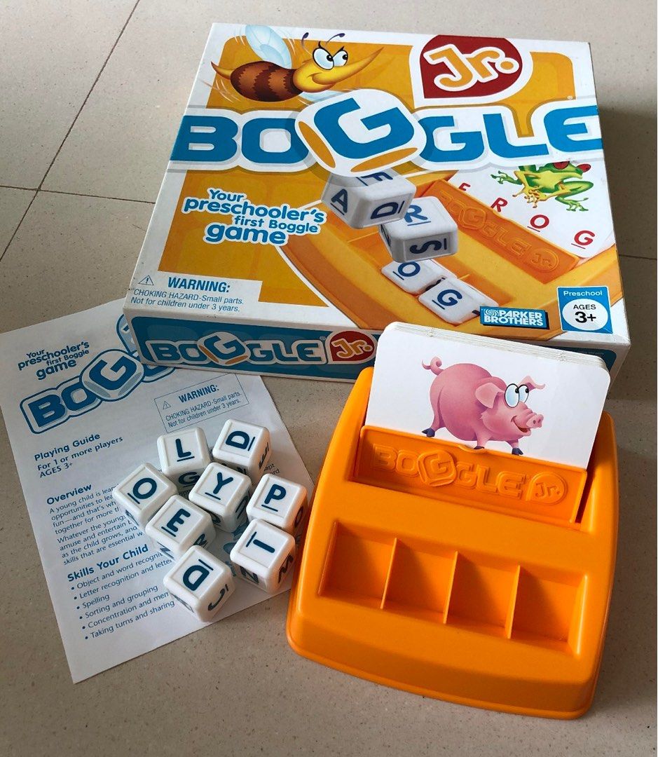 Scrabble and Boggle Jr, Hobbies & Toys, Toys & Games on Carousell