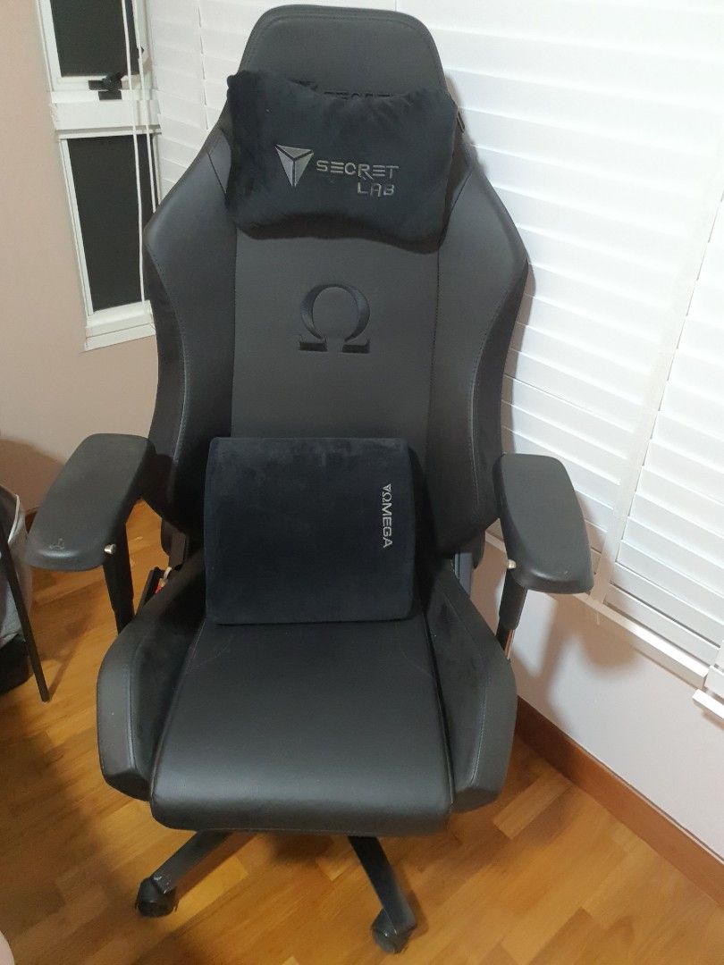 Secretlab Omega Chair (Refurbished Leather), Furniture & Home Living ...