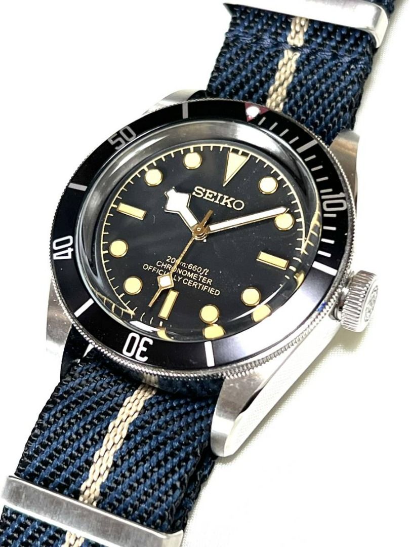 SEIKO 精工 Instruments NH35 BLACK BAY(heritage)homage, 名牌, 手錶 - Carousell
