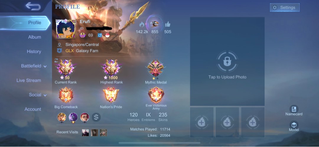 Selling Mobile Legend Account, Video Gaming, Video Games, Others on ...