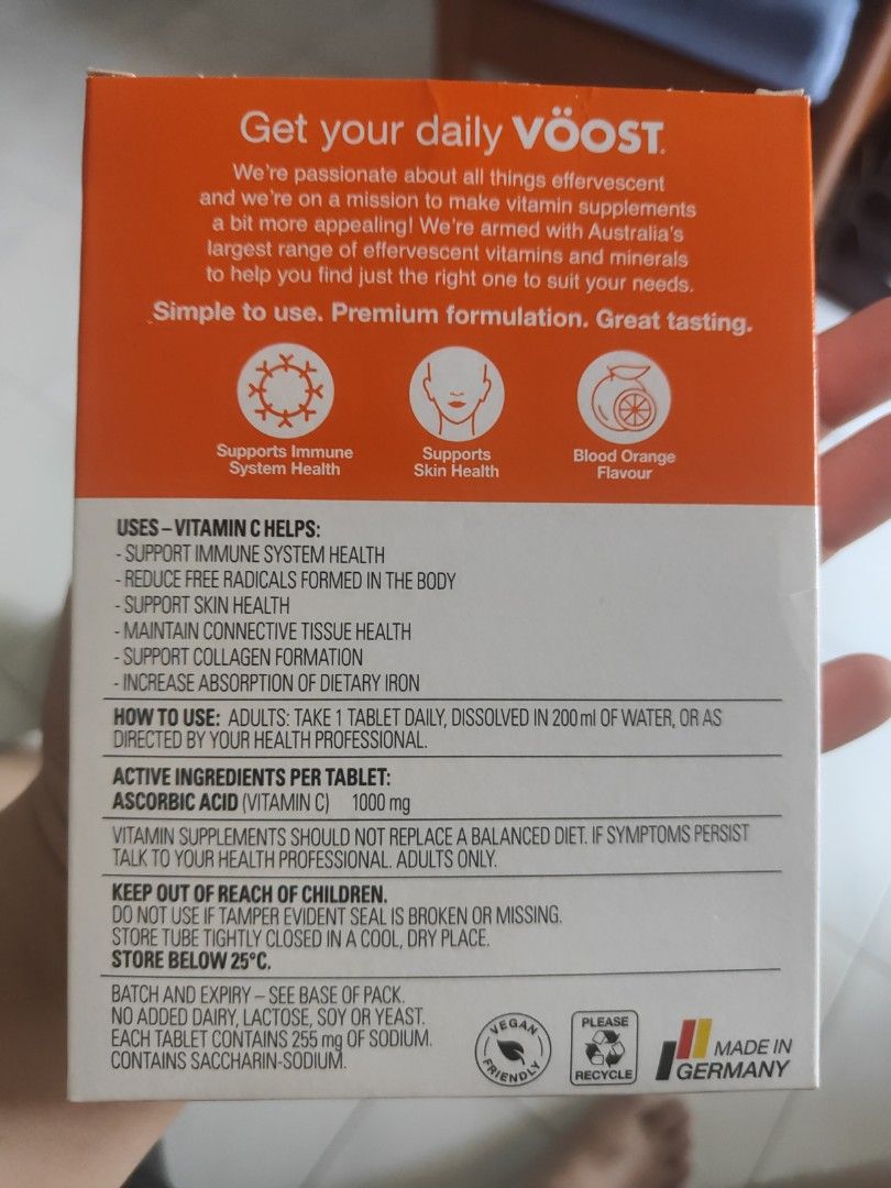Selling Voost Vitamin C Box, Health & Nutrition, Health Supplements ...