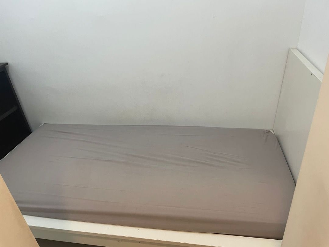 Single/helper bed and mattress, Furniture & Home Living, Furniture, Bed ...