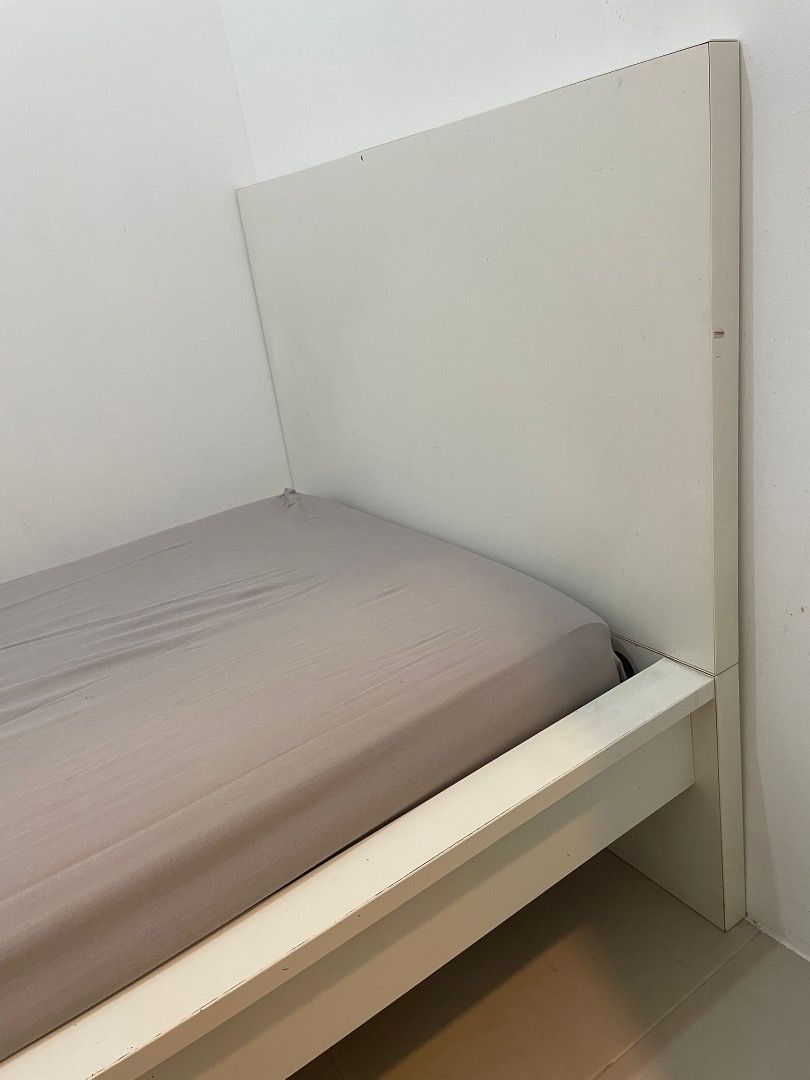 Single/helper bed and mattress, Furniture & Home Living, Furniture, Bed ...