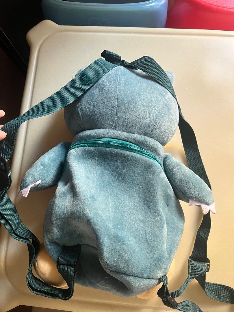 Snorlax plush toy bags (backpack and sling bag), Babies & Kids, Babies ...