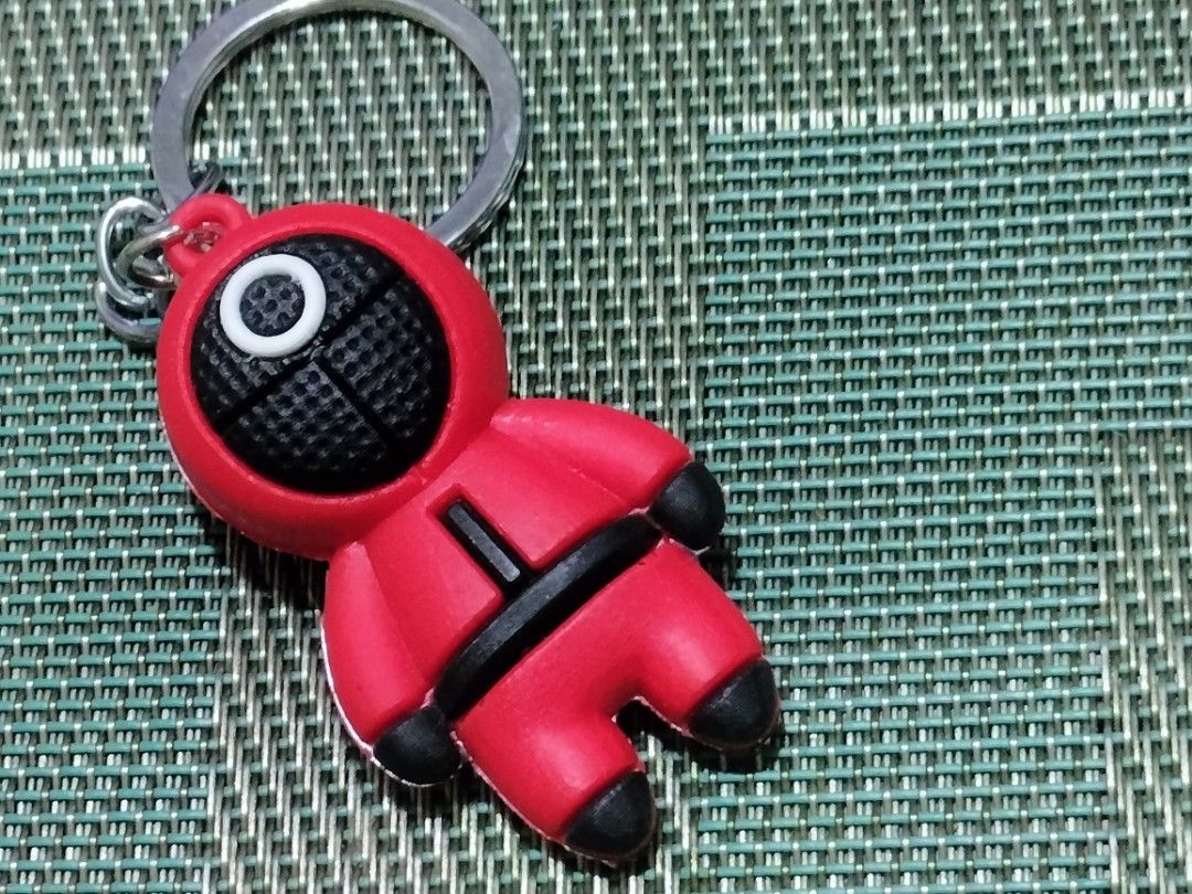 Squid Game "Red Jumpsuit Soldiers"Keychain on Carousell