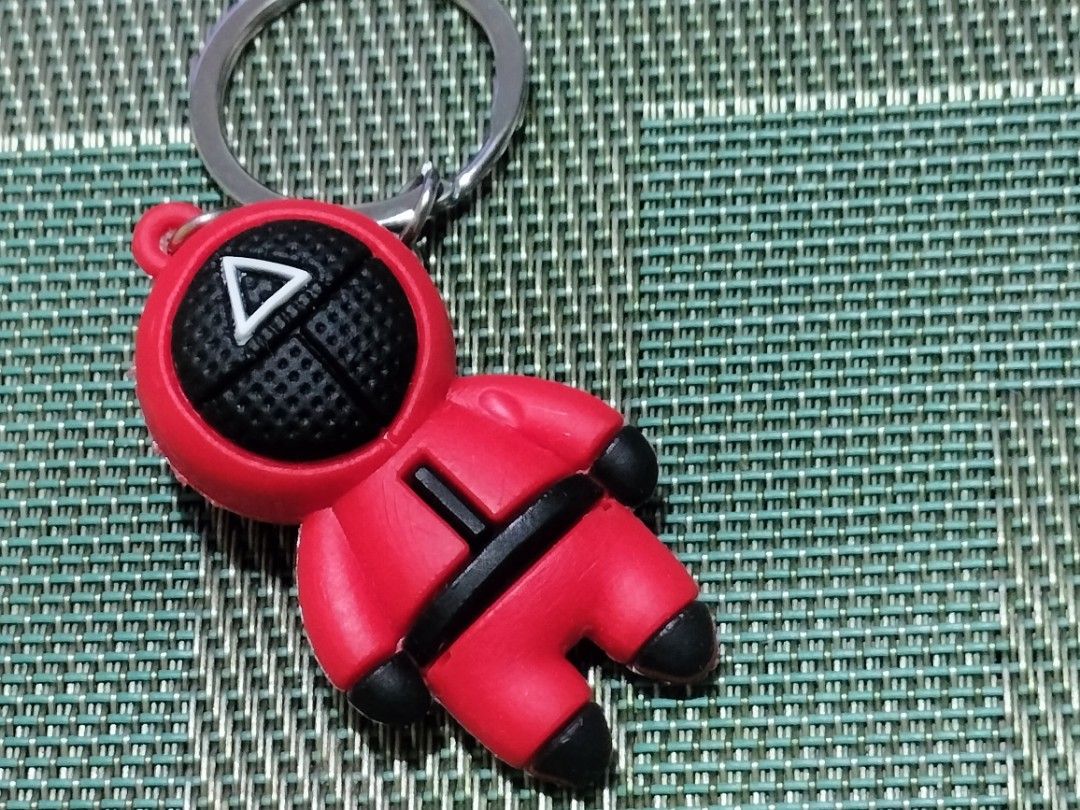 Squid Game "Red Jumpsuit Soldiers"Keychain on Carousell