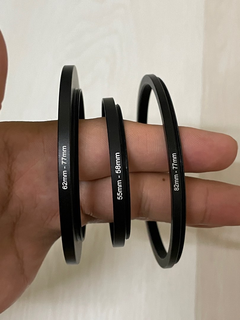Step up ring adapter for camera lens, Photography, Photography ...