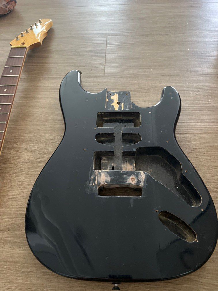 Strat body / Epiphone guitar neck, Hobbies & Toys, Music & Media ...