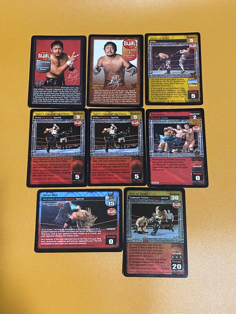 Tajiri Set Raw Deal WWE WWF, Hobbies & Toys, Toys & Games on Carousell