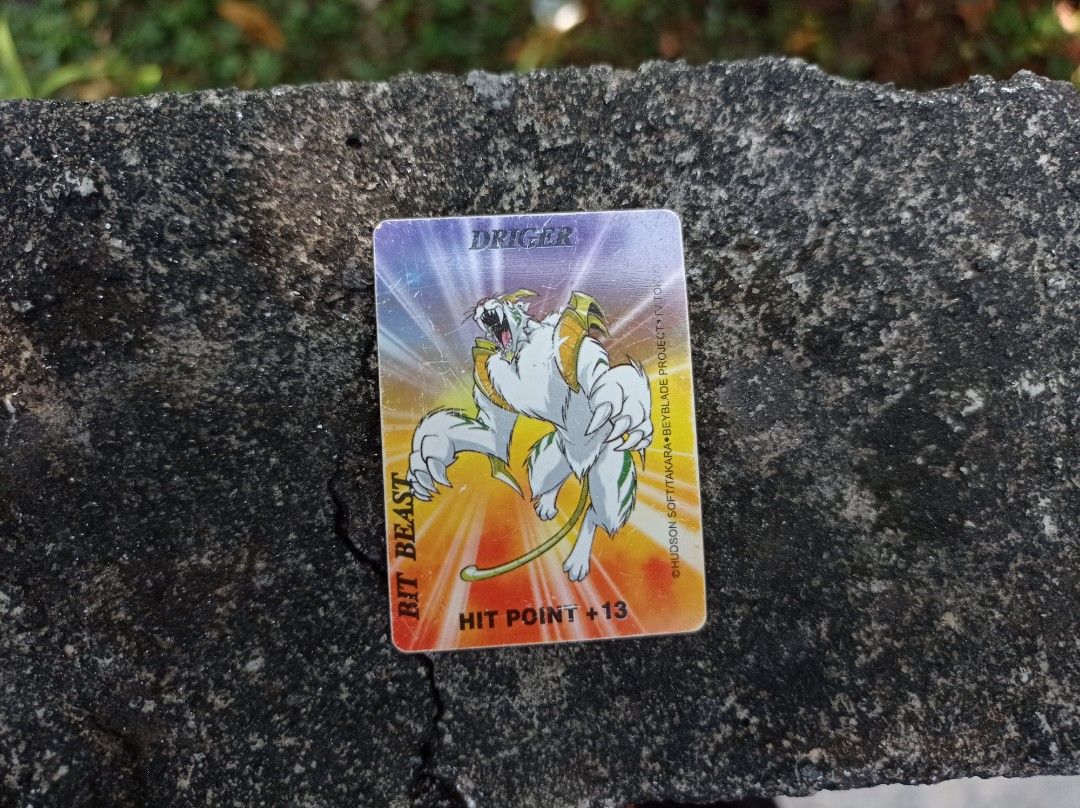 Tazos / Tajos Trading Card BEYBLADE BIT BEAST DRIGER Second Vintage ...