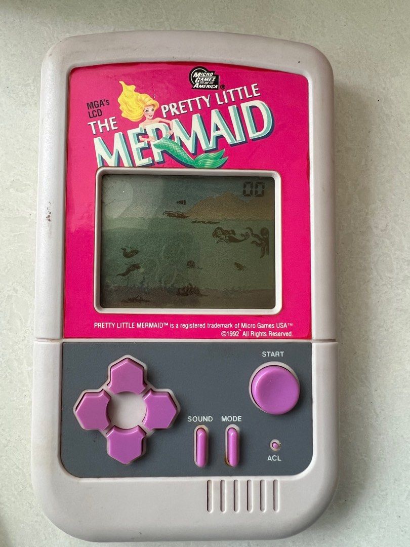 The pretty little mermaid handheld game, Video Gaming, Video Game ...