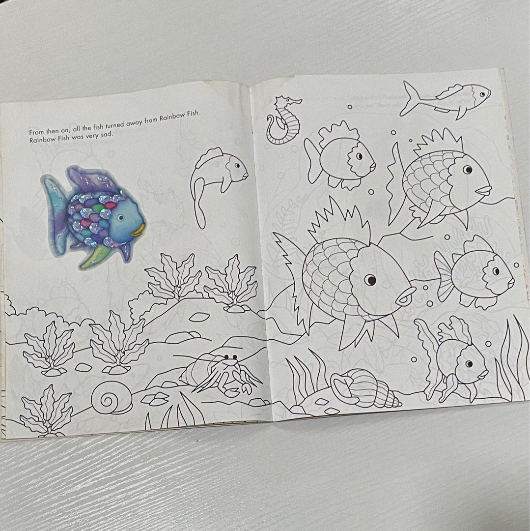 The Rainbow Fish Coloring Sotrybook, Hobbies & Toys, Books & Magazines ...