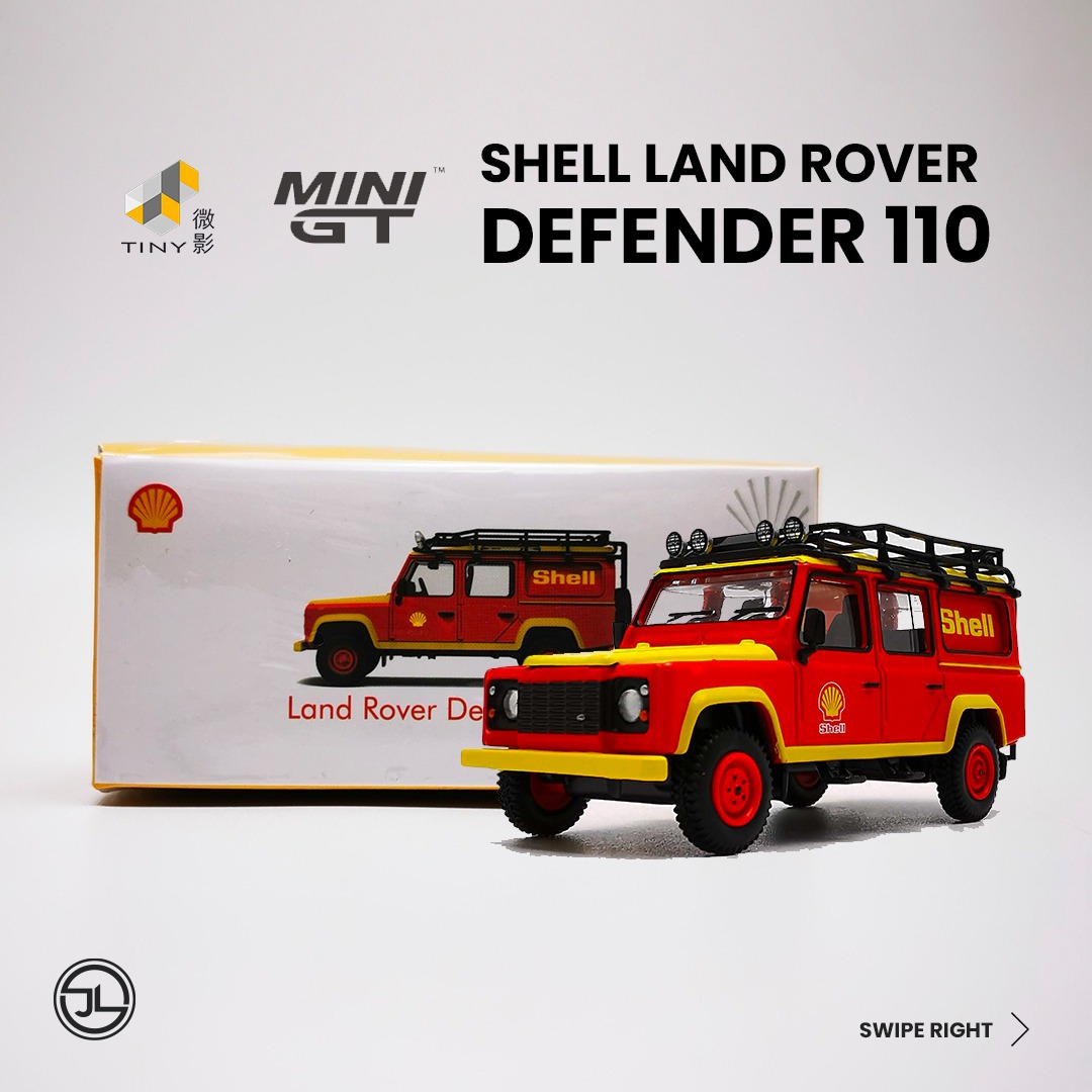 TINY x MINI GT #264 LAND ROVER DEFENDER 110 SHELL - HONG KONG SHELL ...