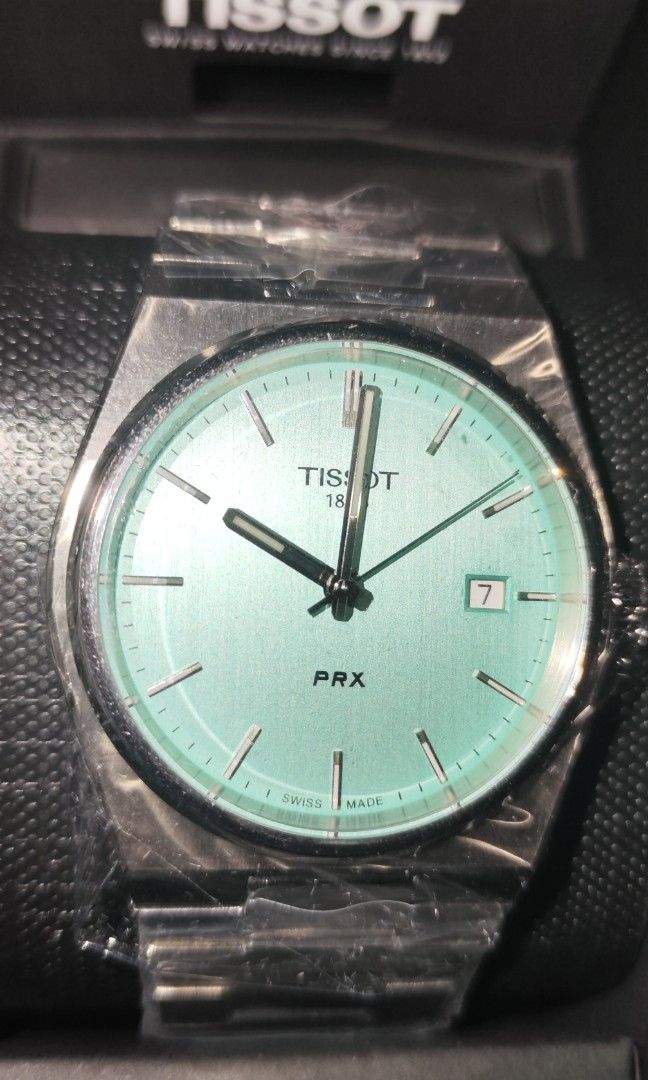 Tissot prx quartz 40mm mint green Tiffany blue, Luxury, Watches on ...