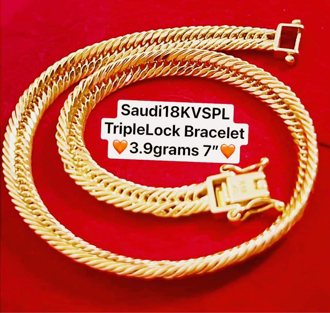 Triple lock 18k saudi gold on Carousell Triple lock 18k saudi gold on Carousell