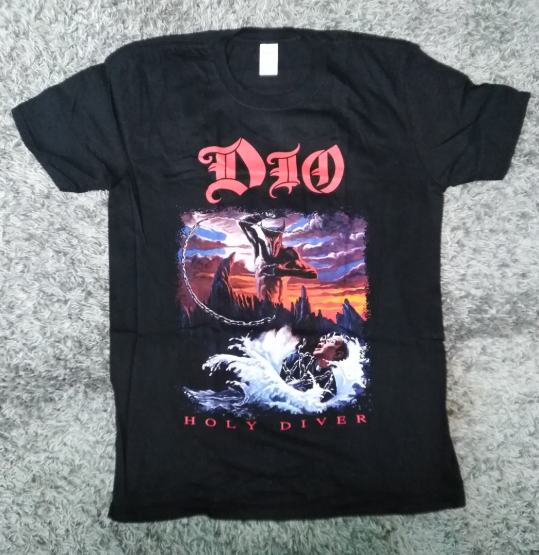 Tshirt Dio - Holy Diver (Gildan Softstyle), Men's Fashion, Tops & Sets ...