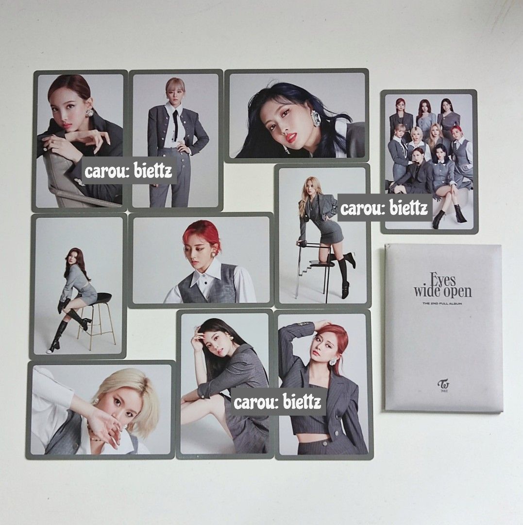 Twice - Eyes Wide Open POB Photocard Set [Style Ver.] on Carousell