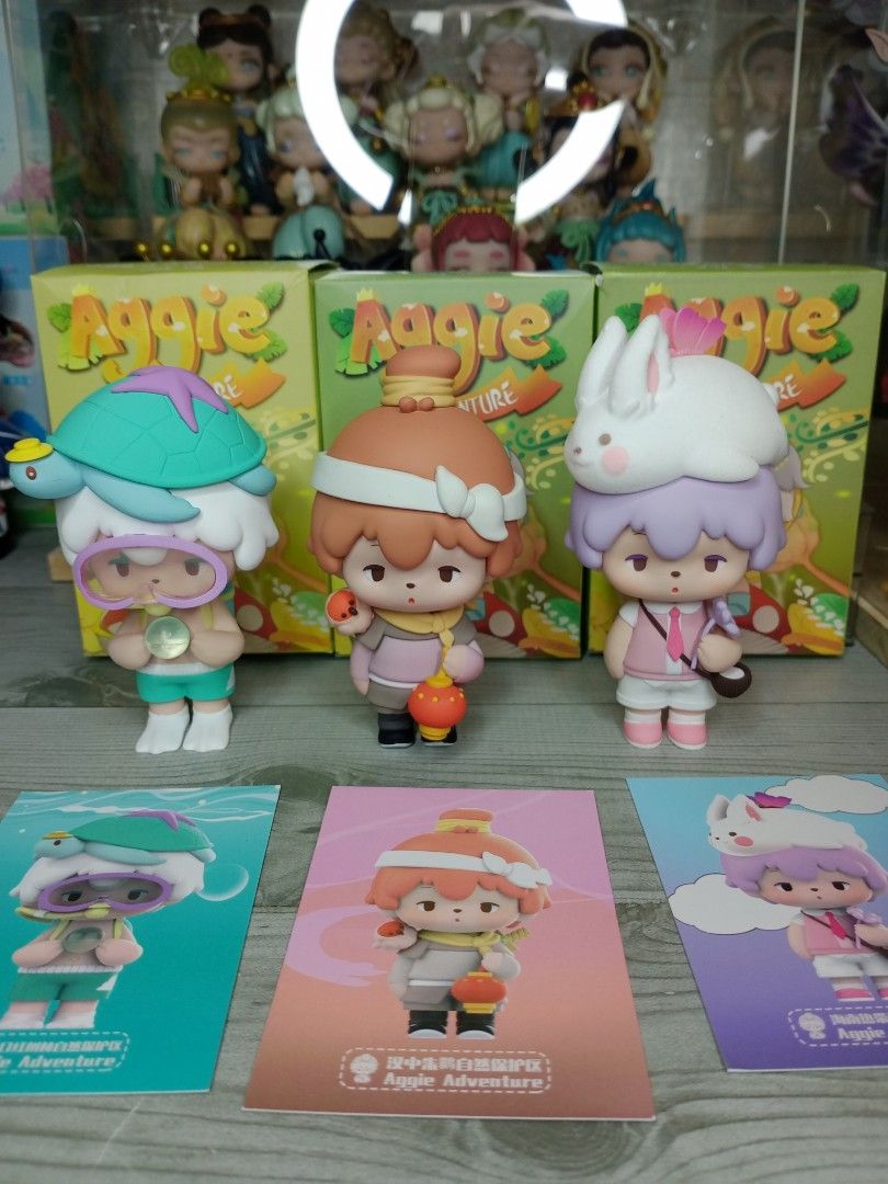 tyraryu.doll: Aggie Adventure Bunny, Sparrow and Turtle Figure doll Blind box, Hobbies & Toys ...