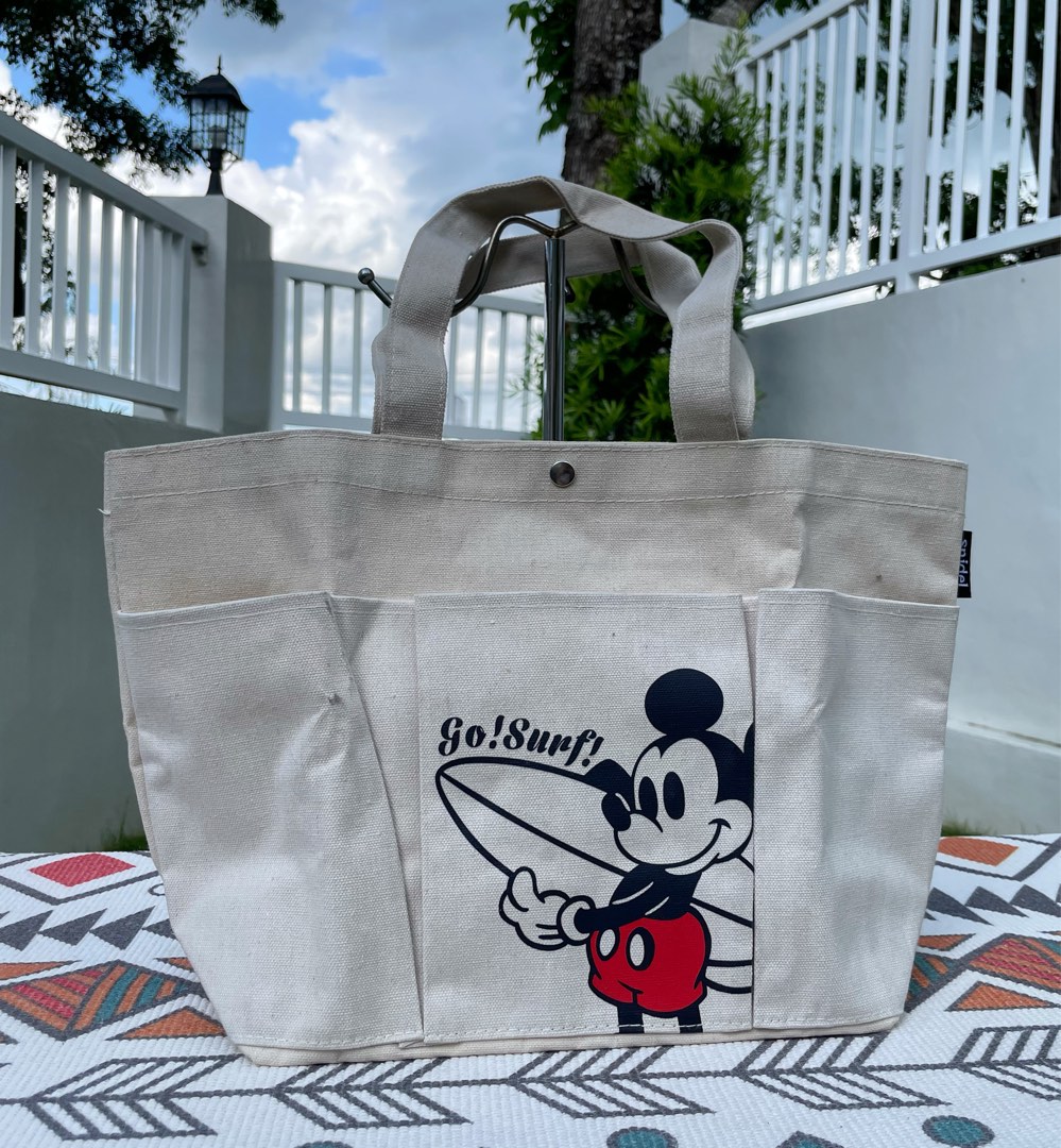 Unsed Snidel Canvas Mickey bag, Women's Fashion, Bags & Wallets ...