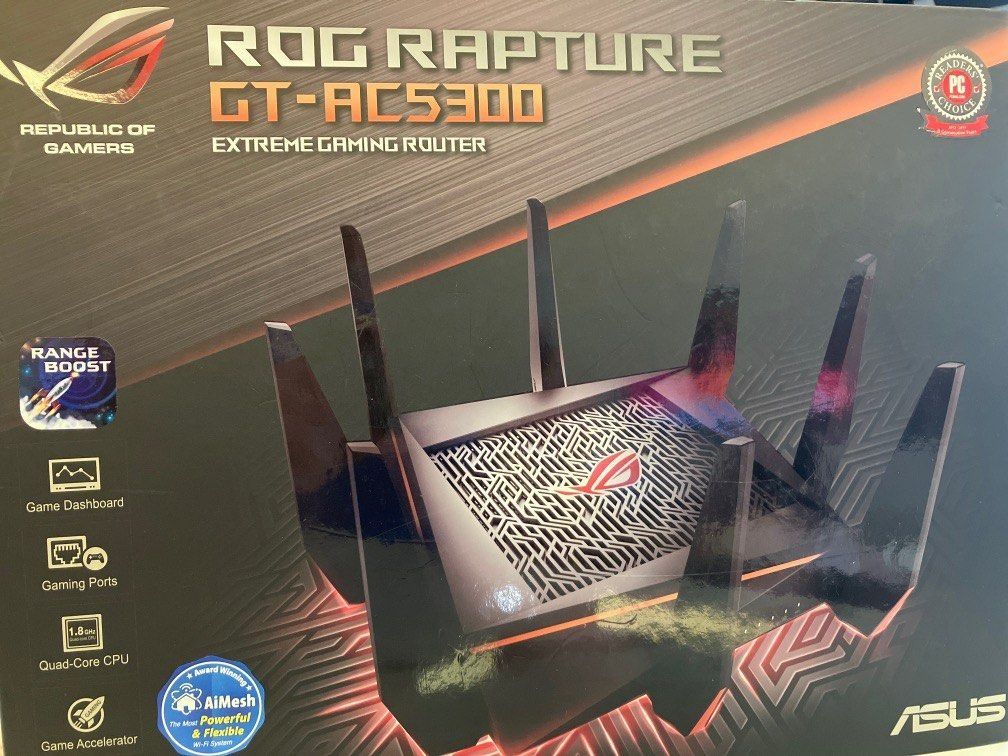 Unused Asus ROG RAPTURE Pro GT-AC5400X Empty Box @5 Tri-Band High Speed ...