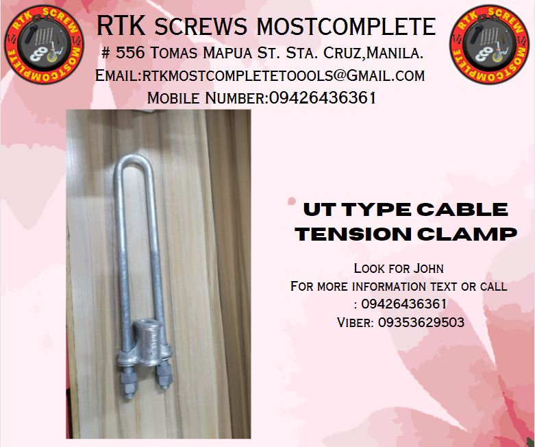 UT Type Cable Tension Clamp, Commercial & Industrial, Construction Tools & Equipment on Carousell