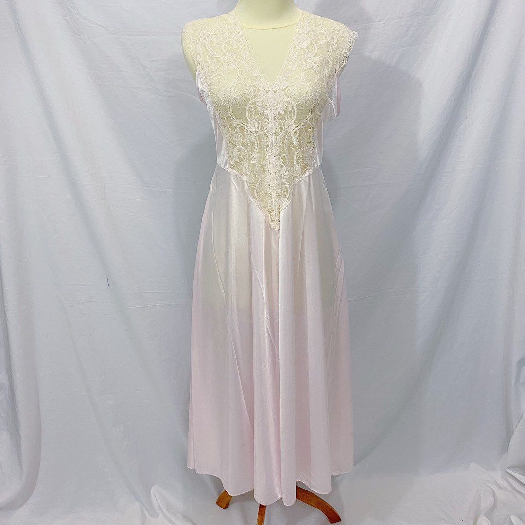 Venus Sleeping Gown Dress Tidur Kimono + Inner Set Polyester Silk ...