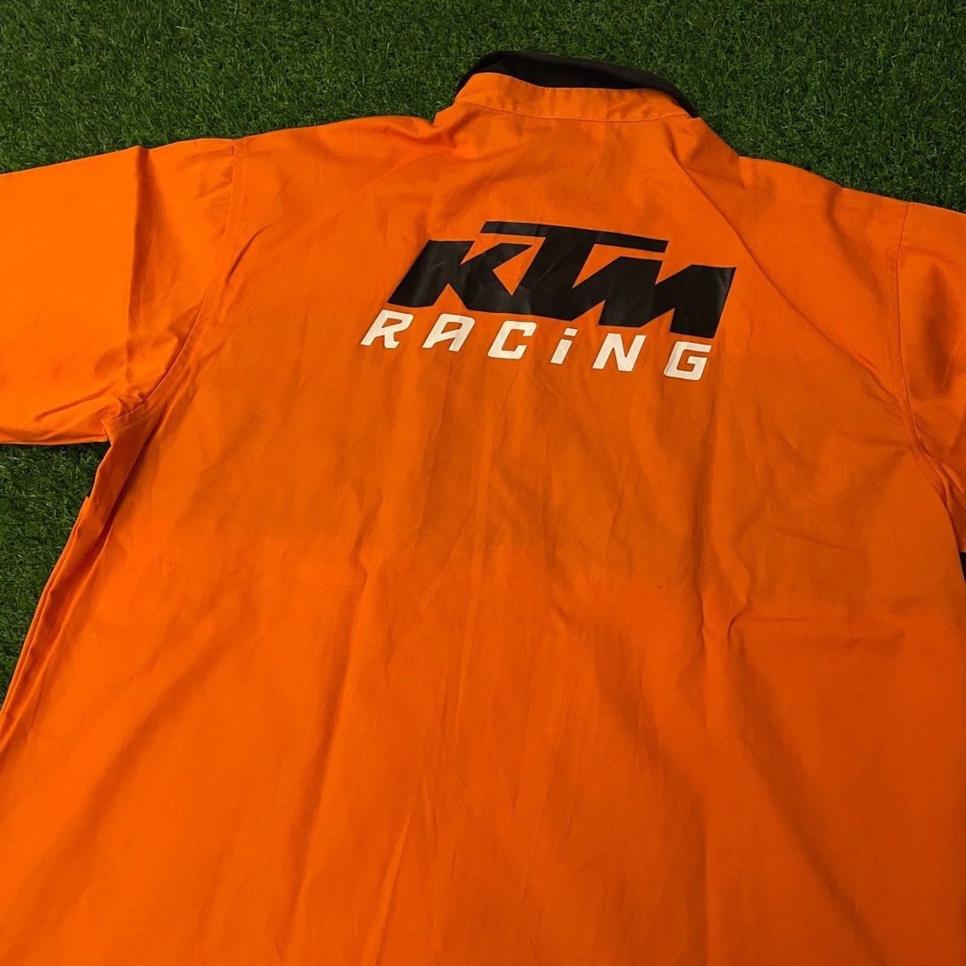 Vintage KTM Racing Button Down Mechanic Polo, Men's Fashion, Tops ...