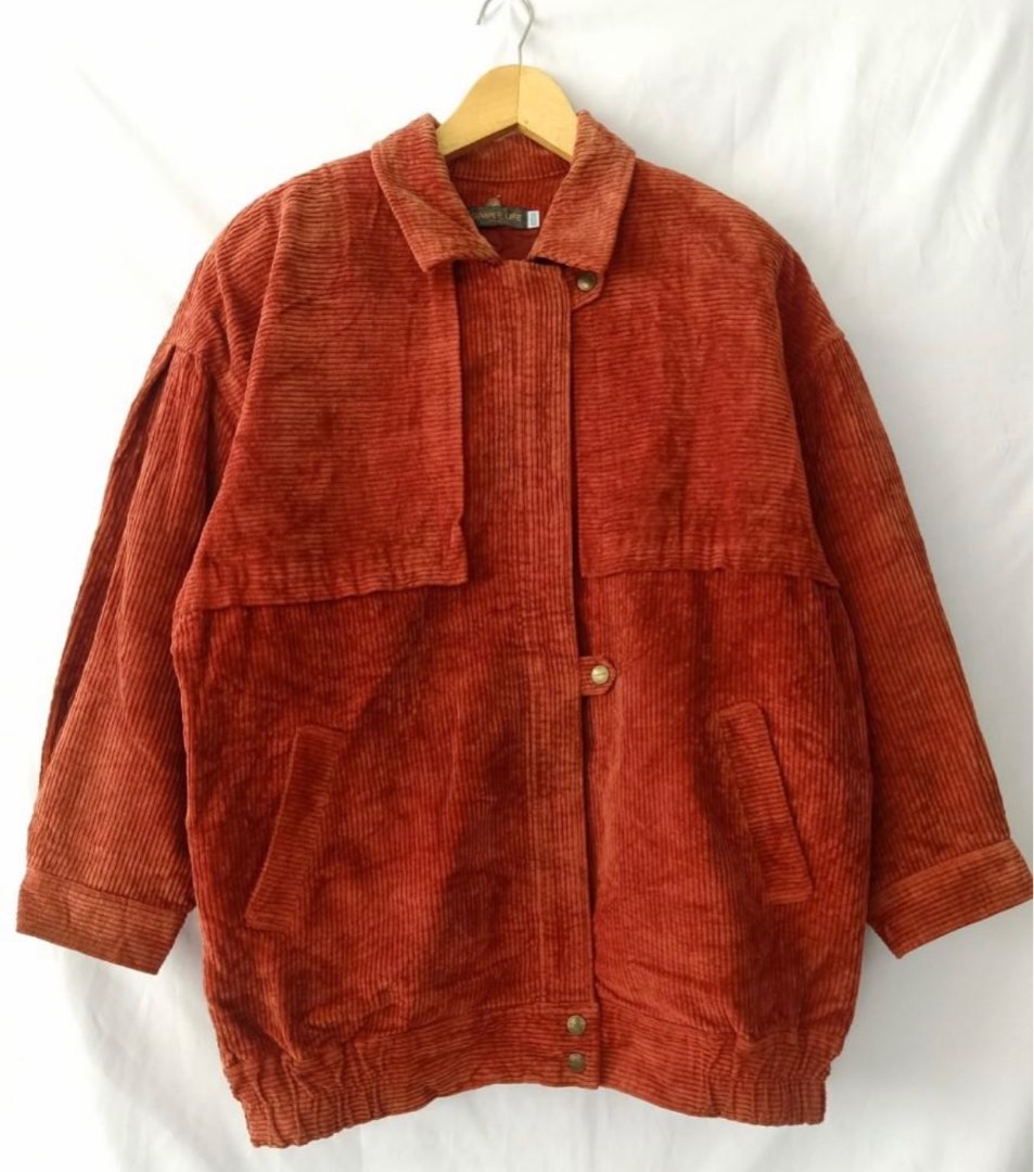 VINTAGE RARE CORDUROY JACKET JACKET MAN, Fesyen Pria, Pakaian , Baju ...