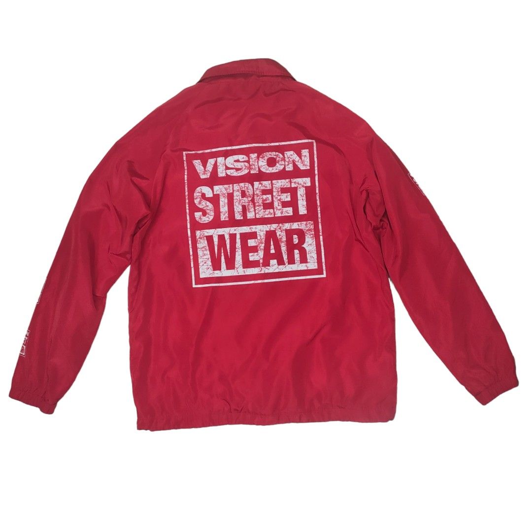 Vision street coach jacket, Fesyen Pria, Pakaian , Atasan di Carousell