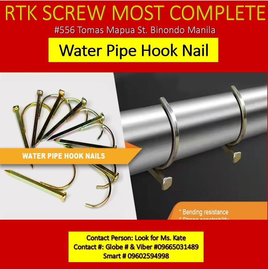 Water Pipe Hook Nail, Commercial & Industrial, Construction Tools ...