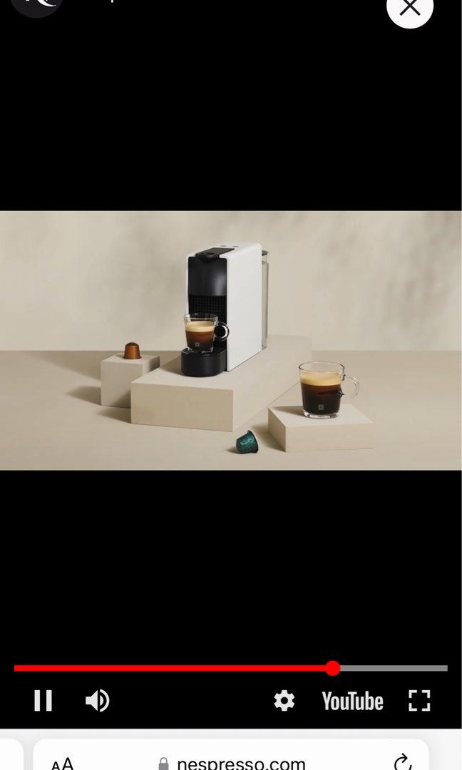 Well used and maintained Nespresso Essenza Mini Coffee Machine - Grey ...