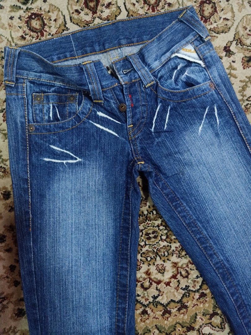 WOMEN REPLAY ROSE LABEL BOOTCUT LOW RISE MADE IN ITALY, Women's Fashion ...