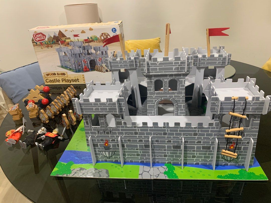 Wooden Toy Castle, Hobbies & Toys, Toys & Games on Carousell
