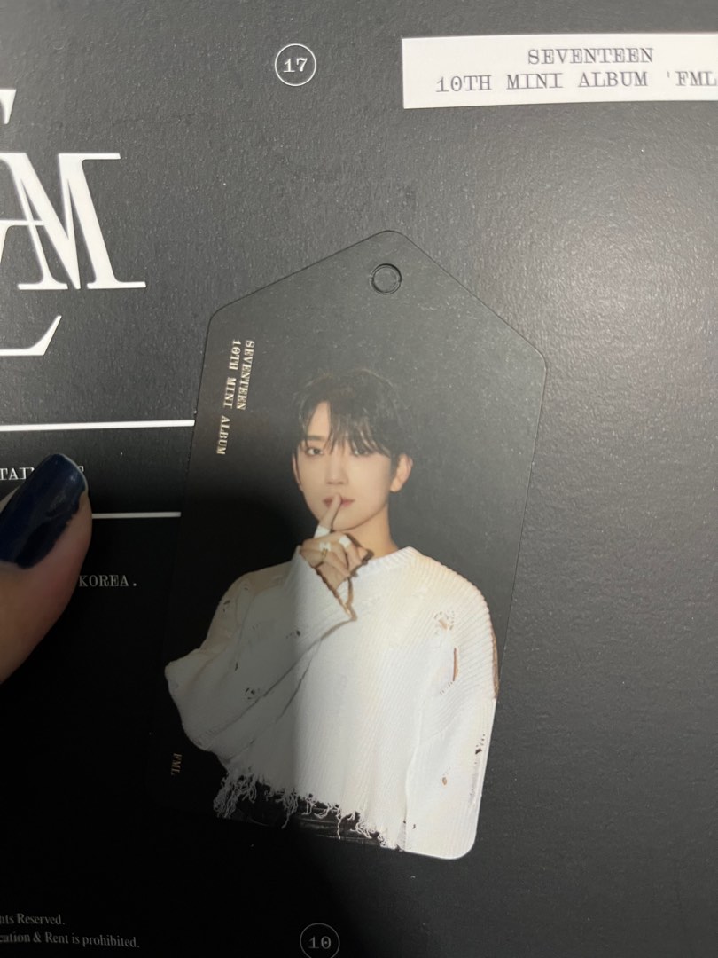 WTT Seventeen FML Deluxe Version Paper Tag, Hobbies & Toys, Memorabilia ...