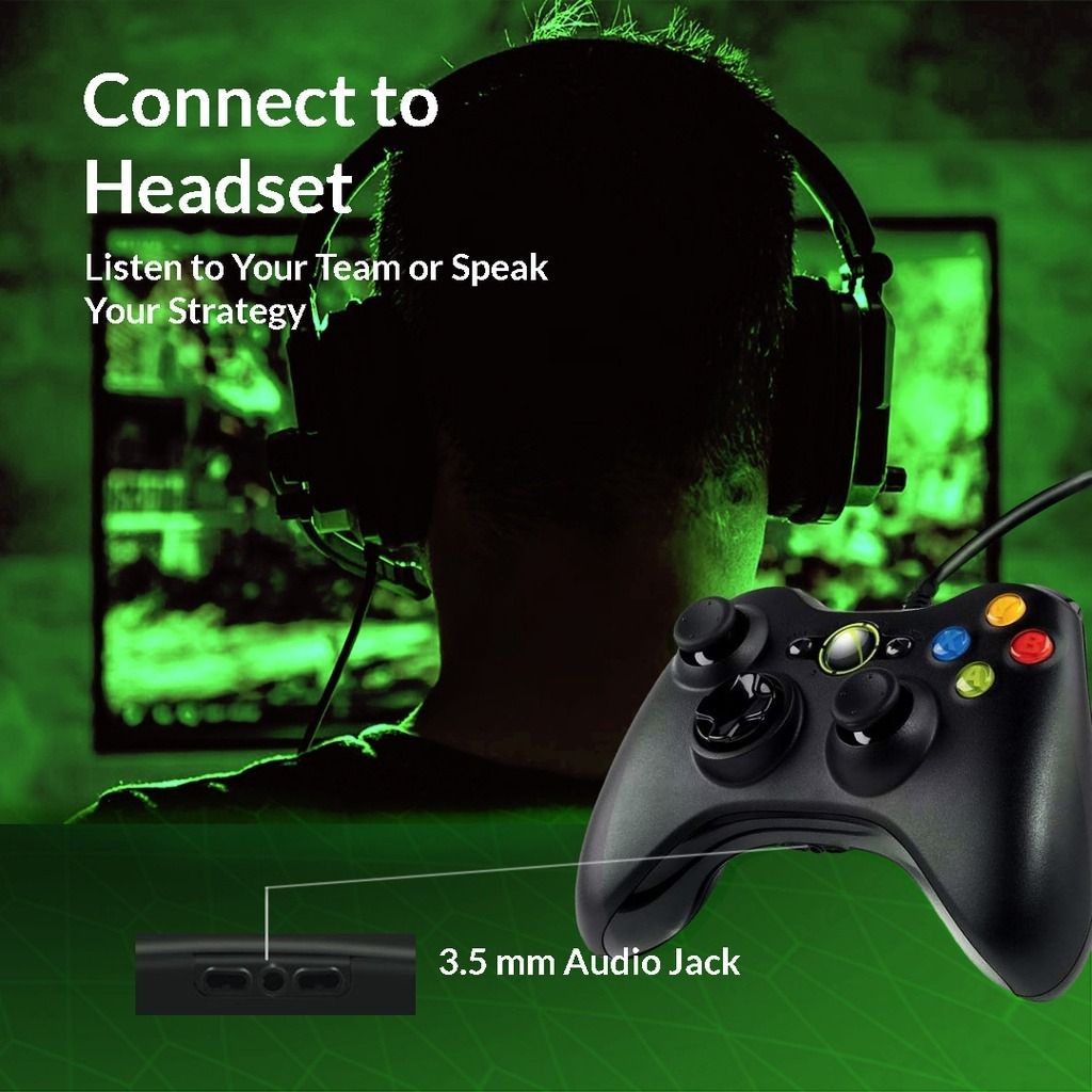 Xbox 360/PC/Android Wired Controller Joystick (Gamepad), Video Gaming ...