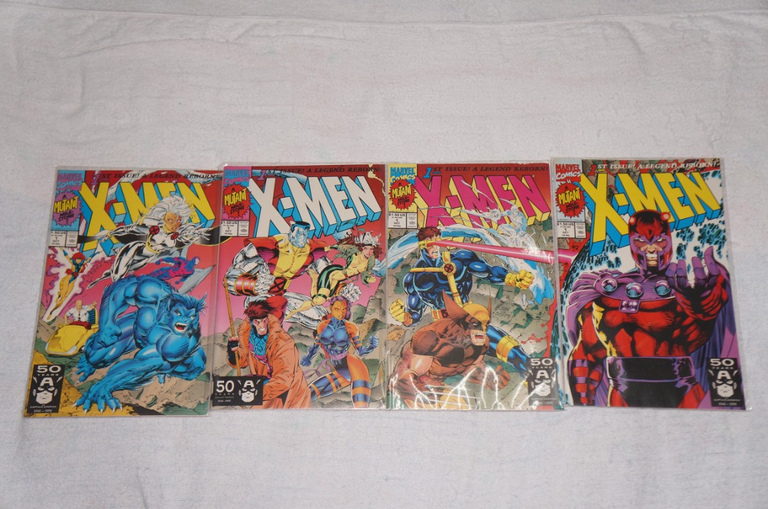 X-MEN (1991 1st series) issue 1 (covers A-D) full collector's set ...