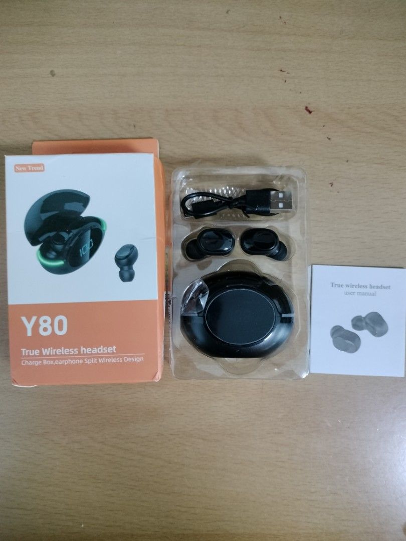 Y80 True Wireless Earbuds, Audio, Earphones on Carousell