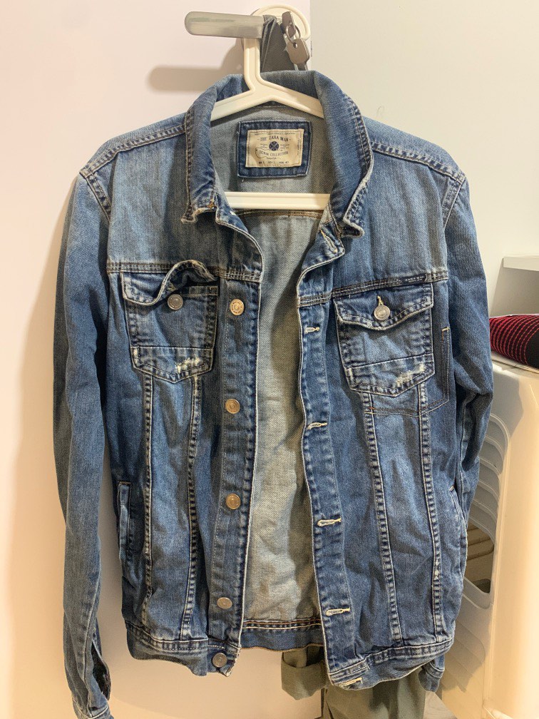 Zara Denim Collection Jacket, Men's Fashion, Coats, Jackets and ...