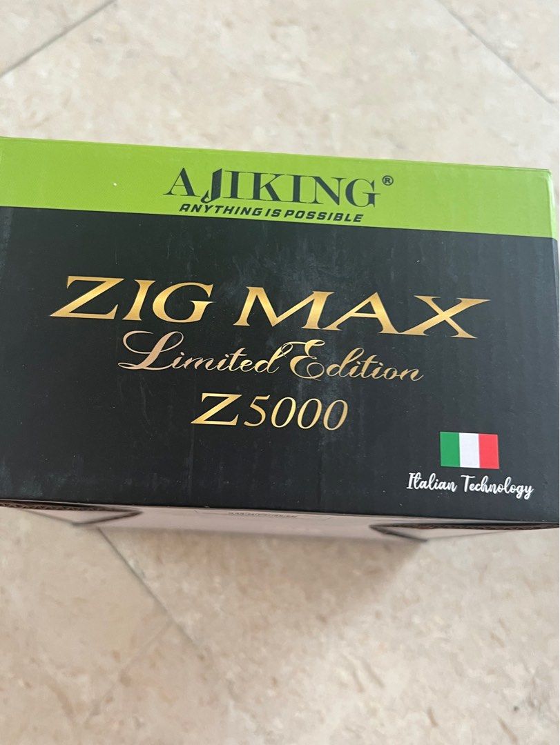 Zig Max limited edition 5000 fishing reel, Sports Equipment, Fishing on ...