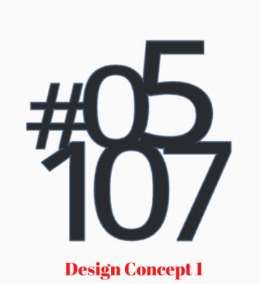 3D house door number plate | 15cm width | self adhesive | Unit number ...