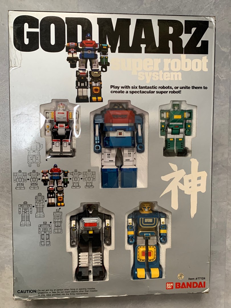 六神合體 godmarz DX 超合金 1984 made in japan, 興趣及遊戲, 玩具 & 遊戲類 - Carousell