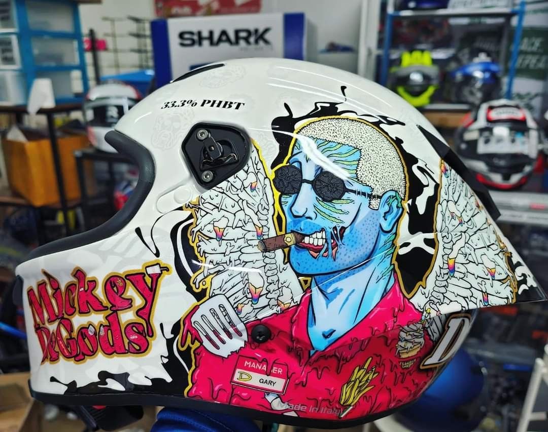 Agv Pista GP RR custom Rossi, Motorcycles, Motorcycle Apparel on Carousell