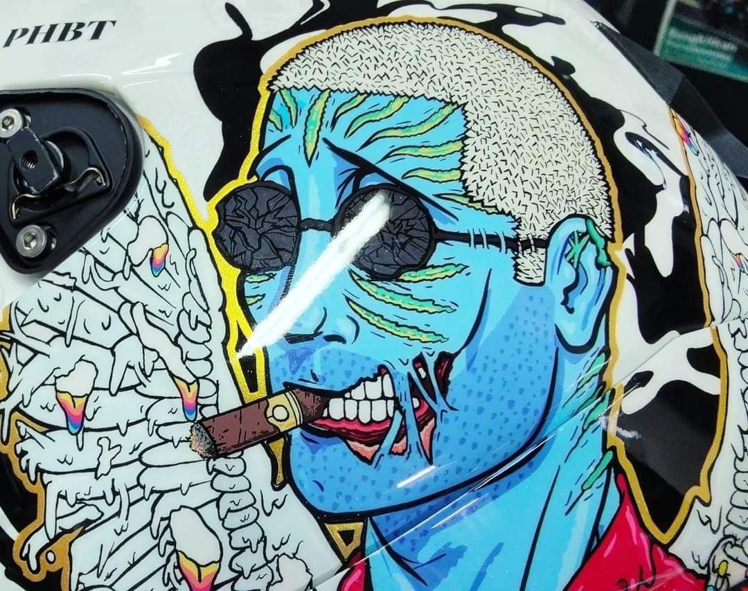 Agv Pista GP RR custom Rossi, Motorcycles, Motorcycle Apparel on Carousell