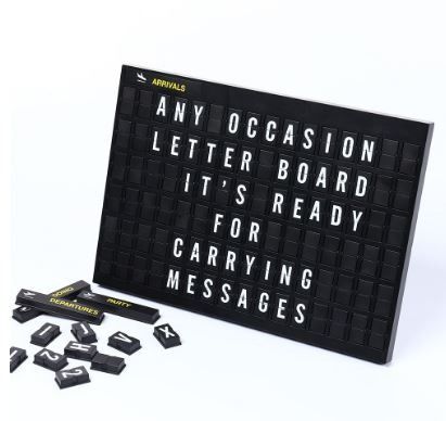 Airport Tile Style Message Board, Furniture & Home Living, Home Decor ...