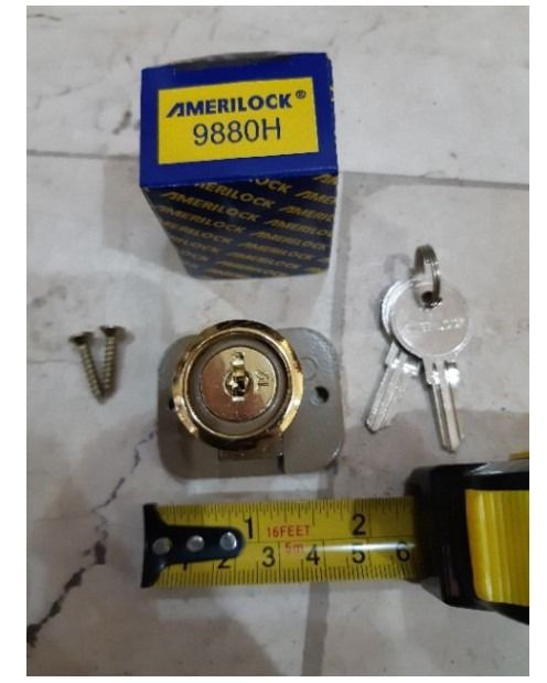 Amerilock Drawer Lock 9880H Heavy Duty (set), Furniture & Home Living ...